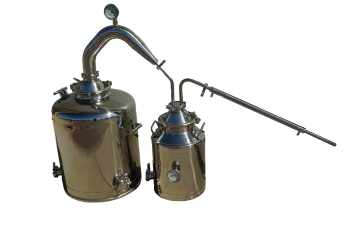 26 Gallon with 3 Inch Stainless Traditional Pot Still and 8 Gallon ...